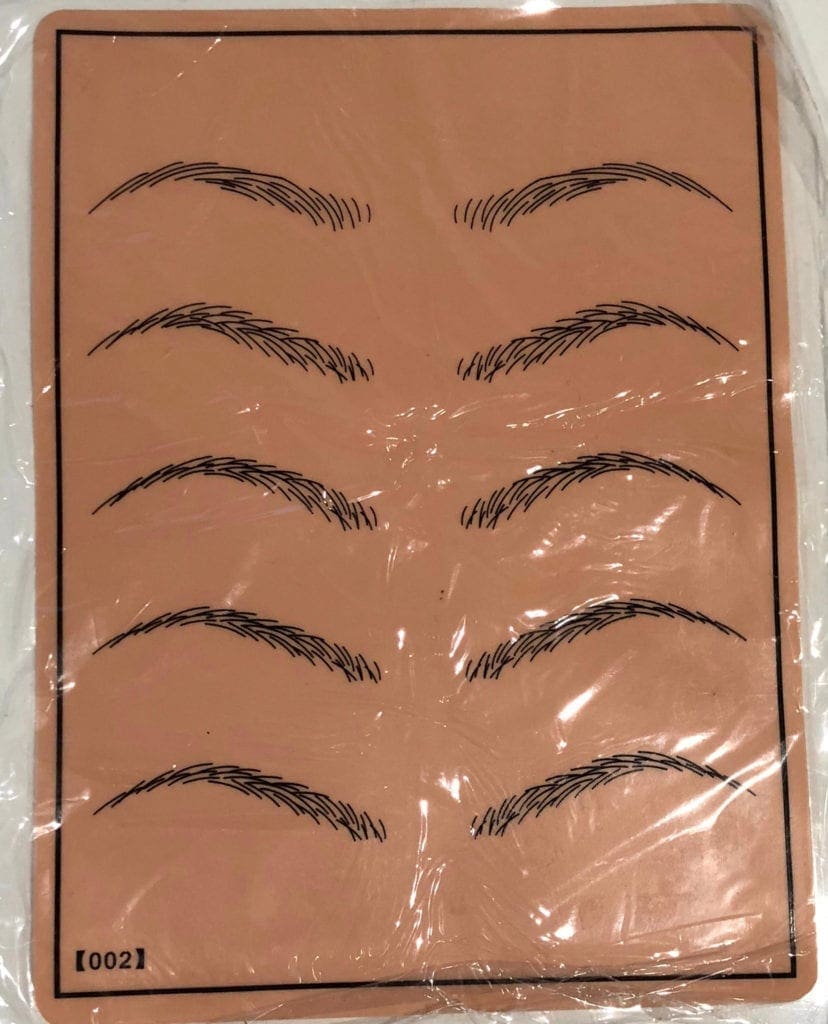 Microblading Practice Sheet For Eyebrow Tattoo Hair Strokes - Discount ...